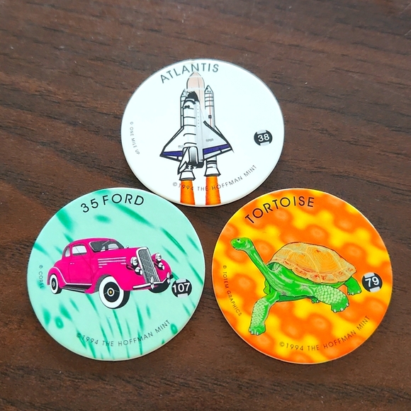 Other | Set Of 3 Mint Hoffman Vintage Milk Cap Pogs | Poshmark